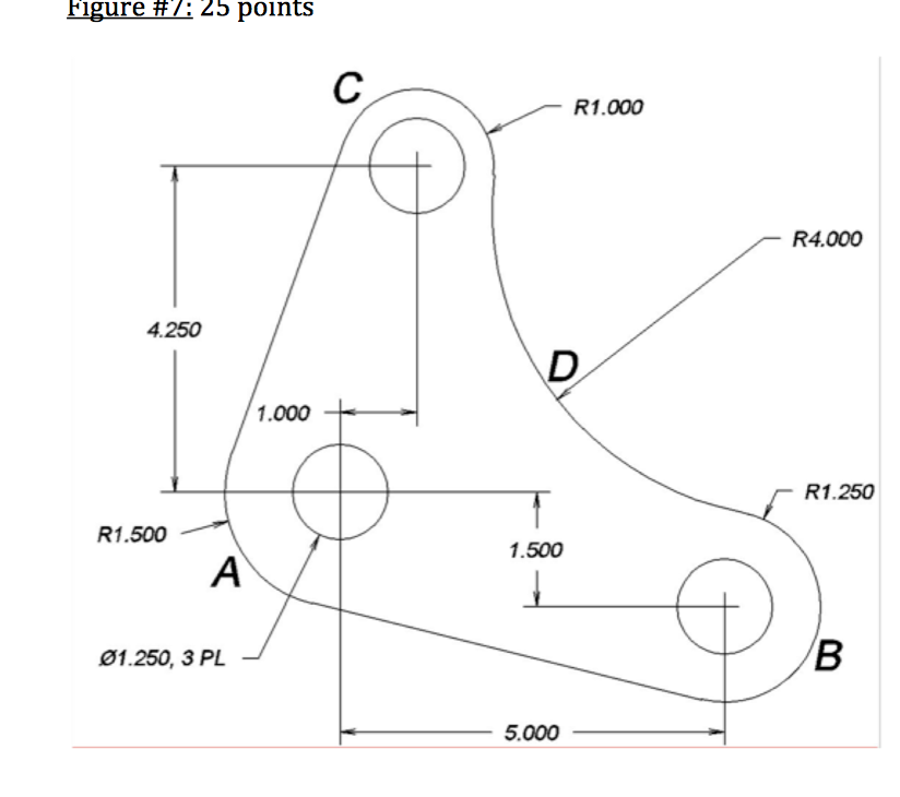 Solved I'm lost on how to draw this on autocad. Can someone | Chegg.com