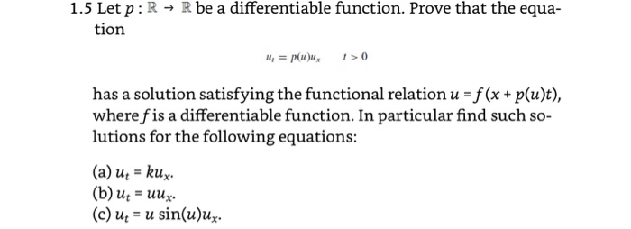 Solved Let p: R rightarrow R be a differentiable function. | Chegg.com