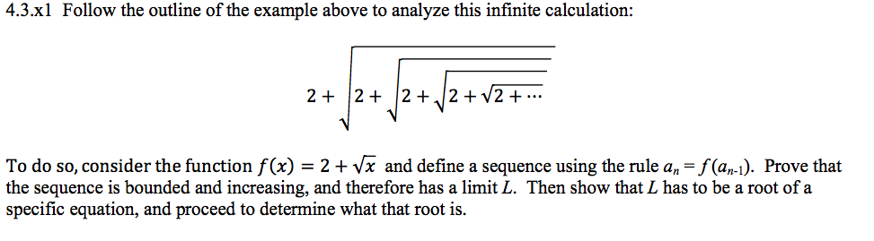 Solved Follow the outline of the example above to analyze | Chegg.com