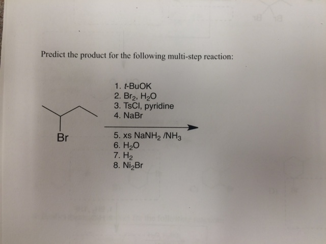 Solved 1. Predict the product for the following | Chegg.com
