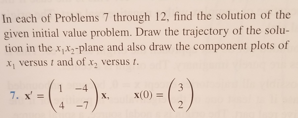 Solved In each of Problems 7 through 12, find the solution | Chegg.com