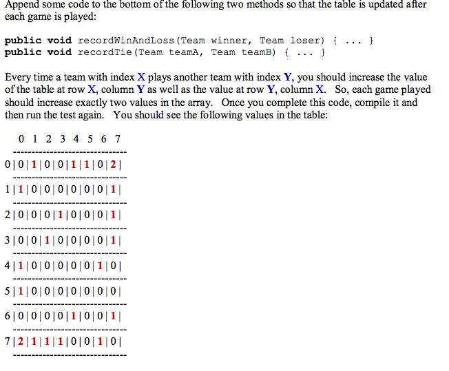 Solved Okay so I just need help editing the 2 methods. I | Chegg.com