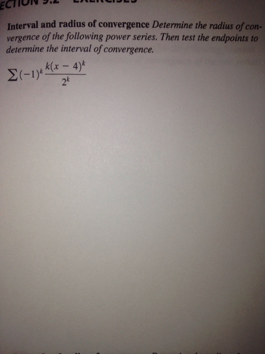 Solved Determine the radius of convergence of the following | Chegg.com