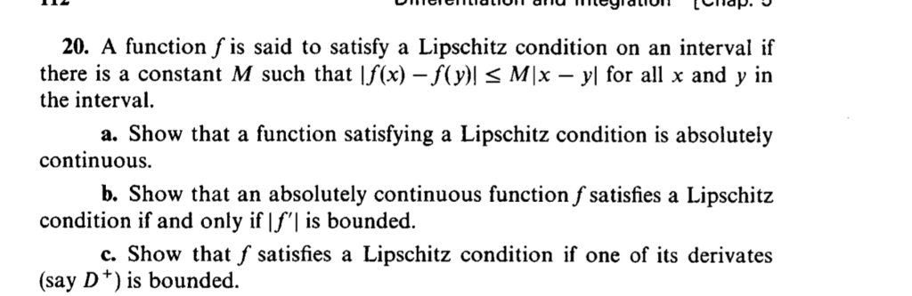 Solved 20. A function f is said to satisfy a Lipschitz | Chegg.com