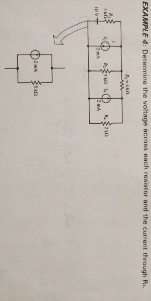 Solved Example 4 Determine The Voltage Across Each Resistor