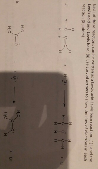 Solved Each of these reactions can be written as a Lewis | Chegg.com