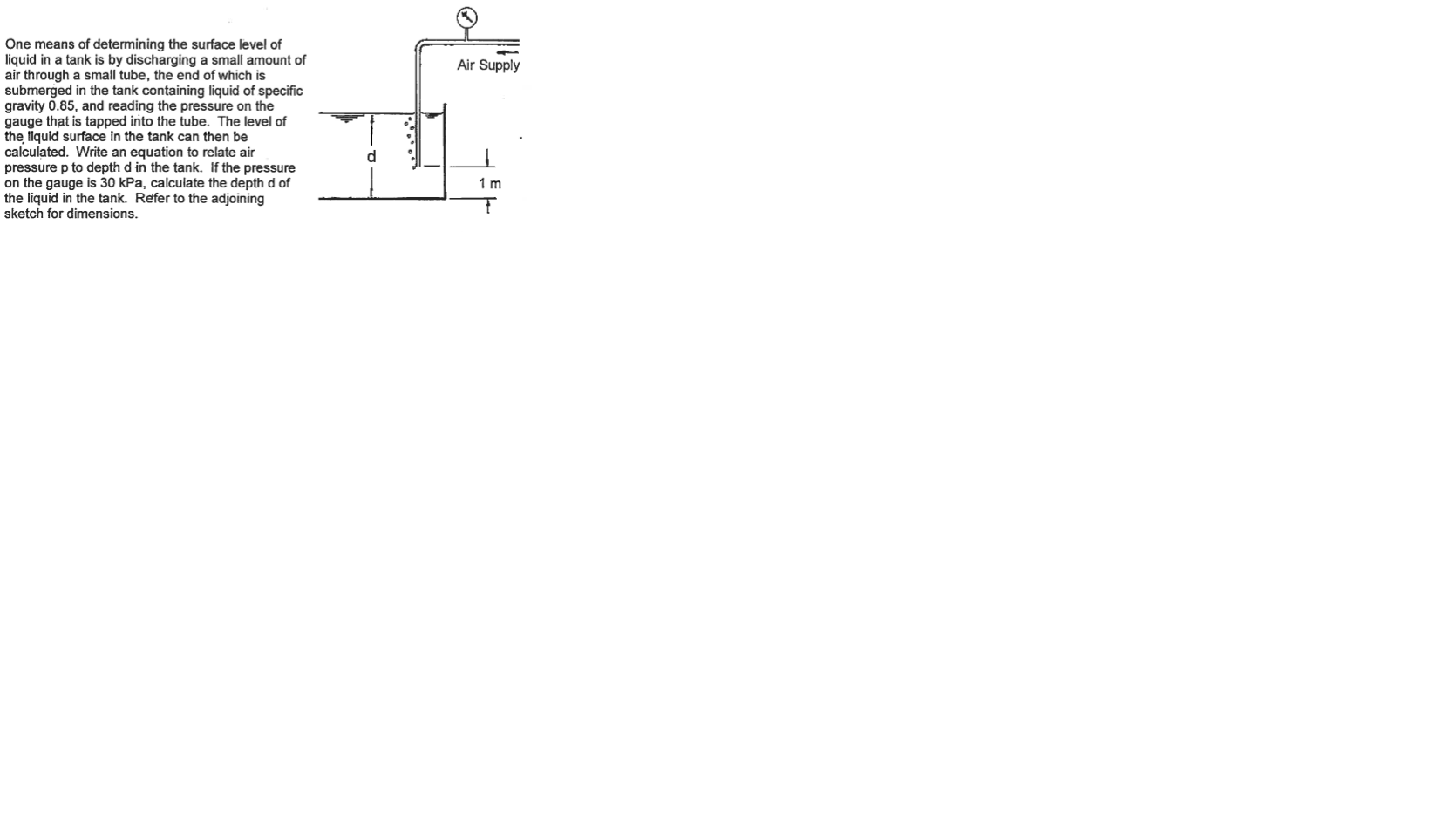 Solved One means of determining the surface level of liquid | Chegg.com