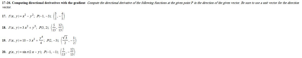 Solved 9-16. Computing gradients Compute the gradient of the | Chegg.com