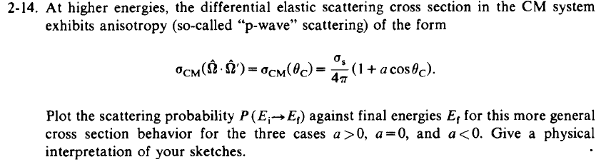 2-14. At higher energies, the differential elastic | Chegg.com