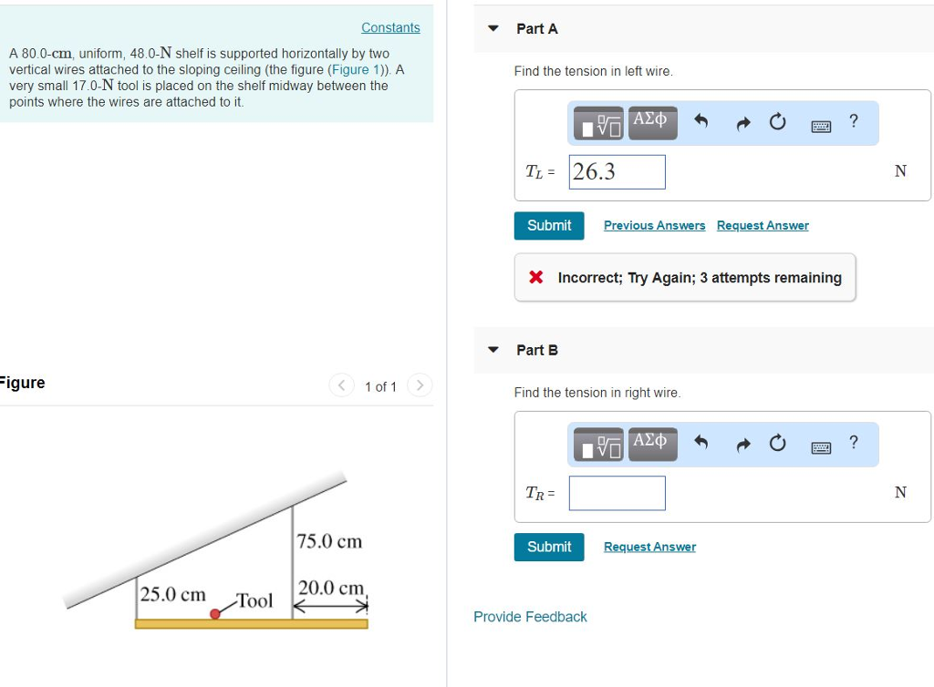 Solved Constants Part A A 80.0-cm, uniform, 48.0-N shelf is | Chegg.com Solved Constants Part A A 80.0-cm, uniform, 48.0-N shelf is | Chegg.com