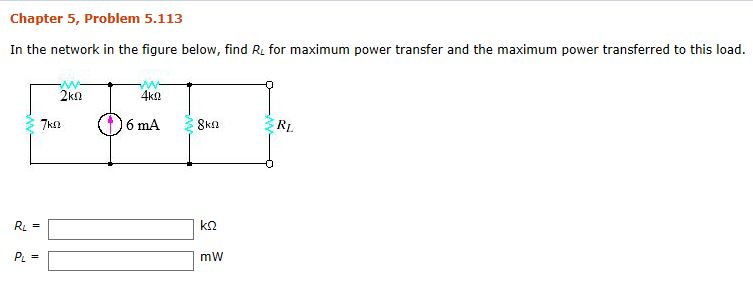 Solved Chapter 5, Problem 5.113 In the network in the figure | Chegg.com