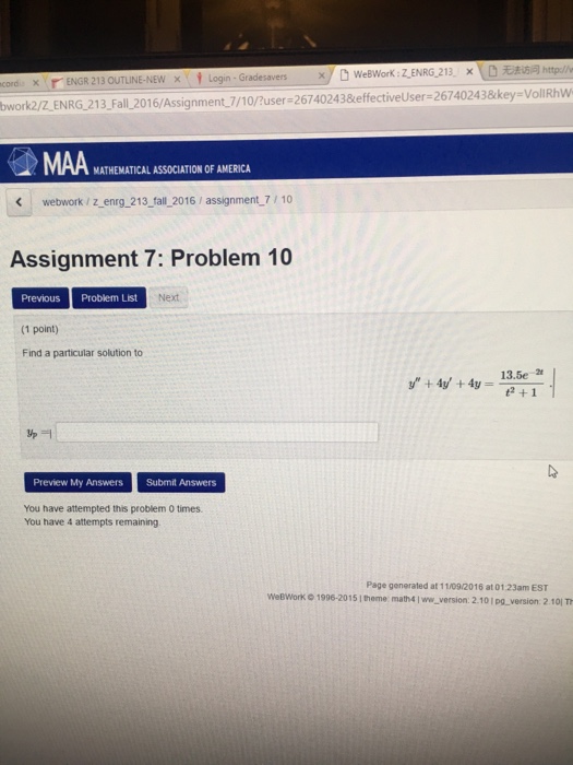 Solved 3/ D WeBWorKマENRG,213, x (D无法访问htt r. ENGR 213 | Chegg.com