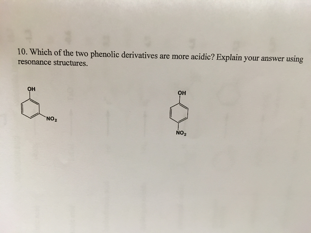 Solved Which of the two phenolic derivatives are more | Chegg.com
