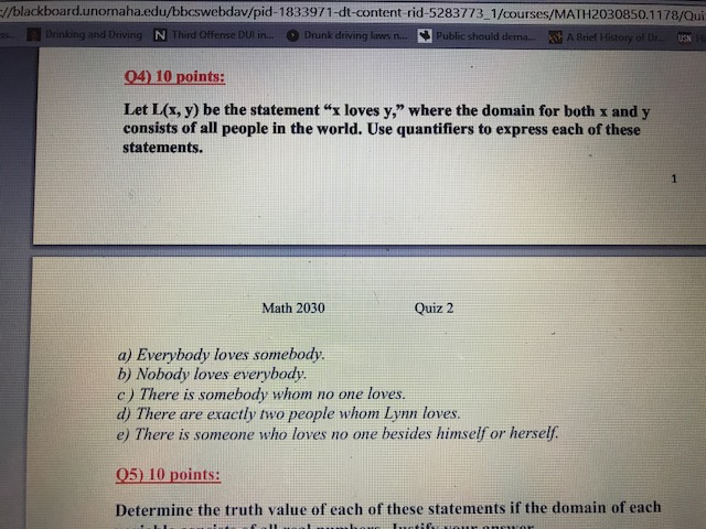 Solved Let L(x, y) be the statement Solved Let L(x, y) be the statement