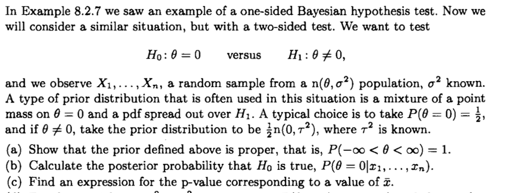 In Example 8.2.7 we saw an example of a one-sided | Chegg.com