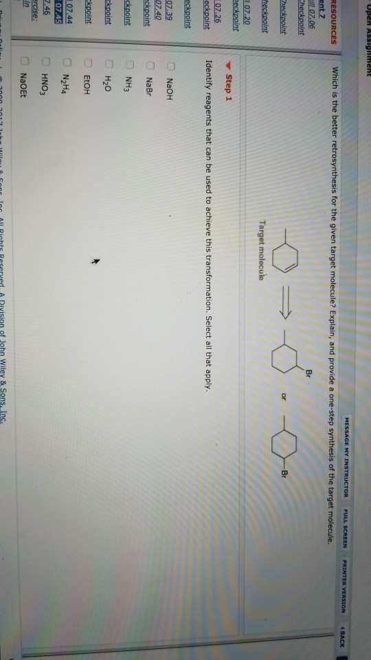 Solved MESSAGE MY INSTRUCTOR FULL SCREEN PRINTER VERSION | Chegg.com