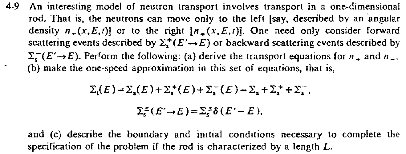 Solved An interesting model of neutron transport involves | Chegg.com
