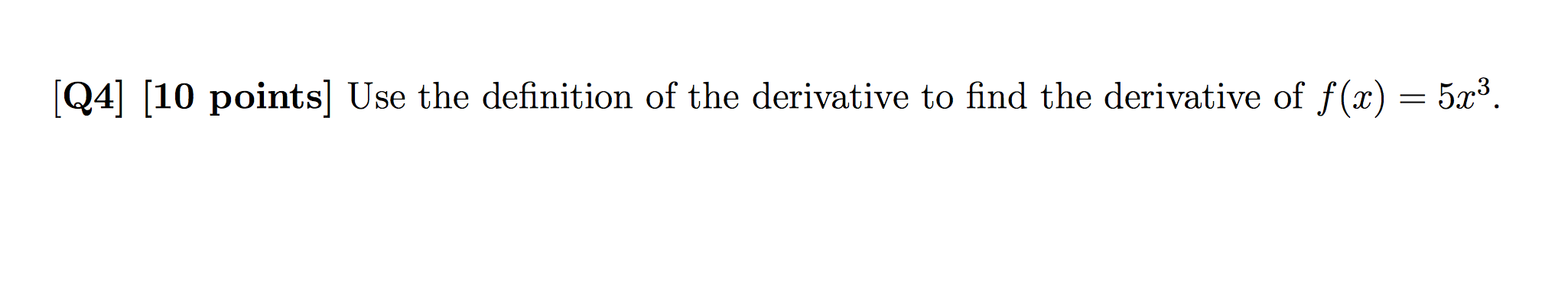 Solved Use the definition of the derivative to find the | Chegg.com