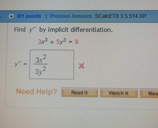Solved O 0/1 points | Previous Answers SCalcET8 35 514 XP | Chegg.com Solved O 0/1 points | Previous Answers SCalcET8 35 514 XP | Chegg.com