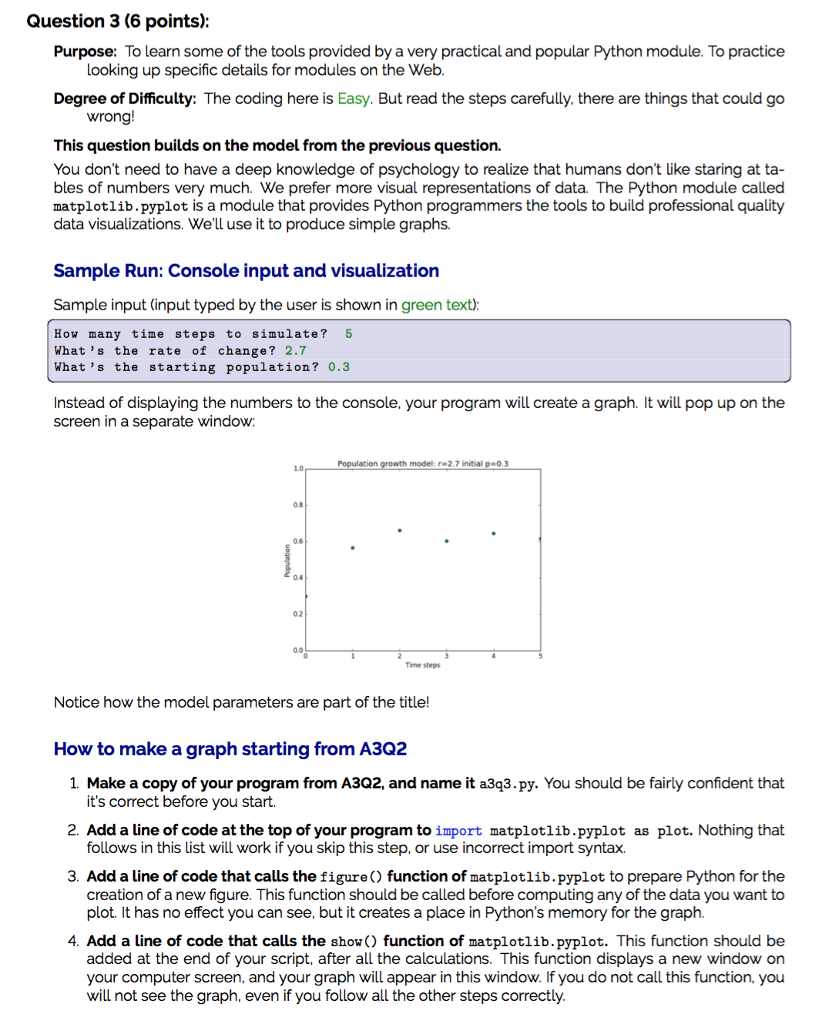 Question 3 6 Points Purpose To Learn Some Of The Chegg
