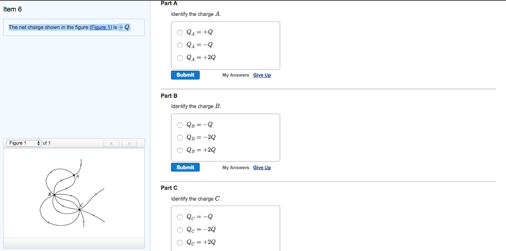 Solved The net charge shown in the figure (Figure 1) is +Q. | Chegg.com