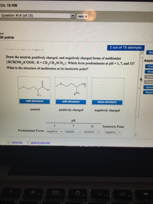 Solved Draw the neutral, positively charged, and negatively | Chegg.com