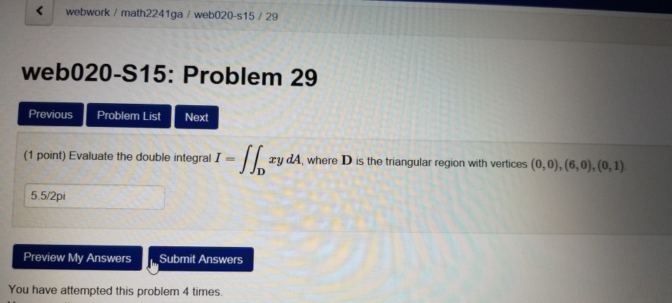Solved webwork/ math2241ga/ web020-s15/29 web020-S15: | Chegg.com