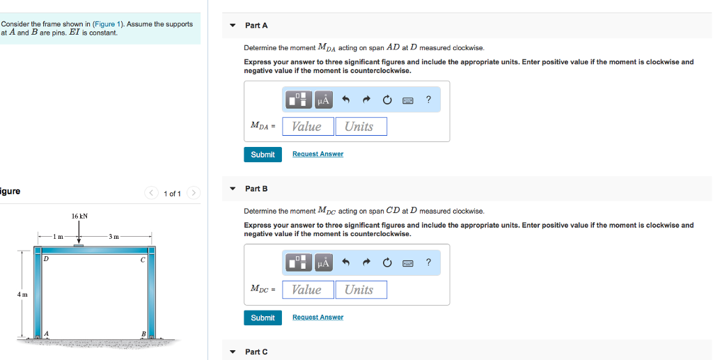 Solved Consider the frame shown in (Figure 1). Assume the | Chegg.com