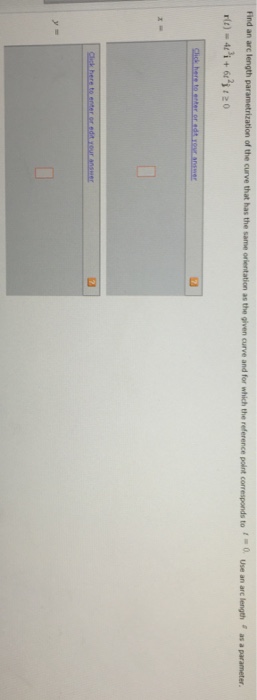 Solved Find an arc length parametrization of the curve that | Chegg.com