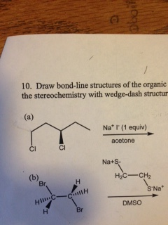 Draw bond-line structures of the organic porduct of | Chegg.com