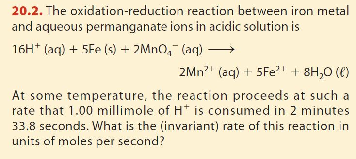 Solved The oxidation-reduction reaction between iron metal | Chegg.com