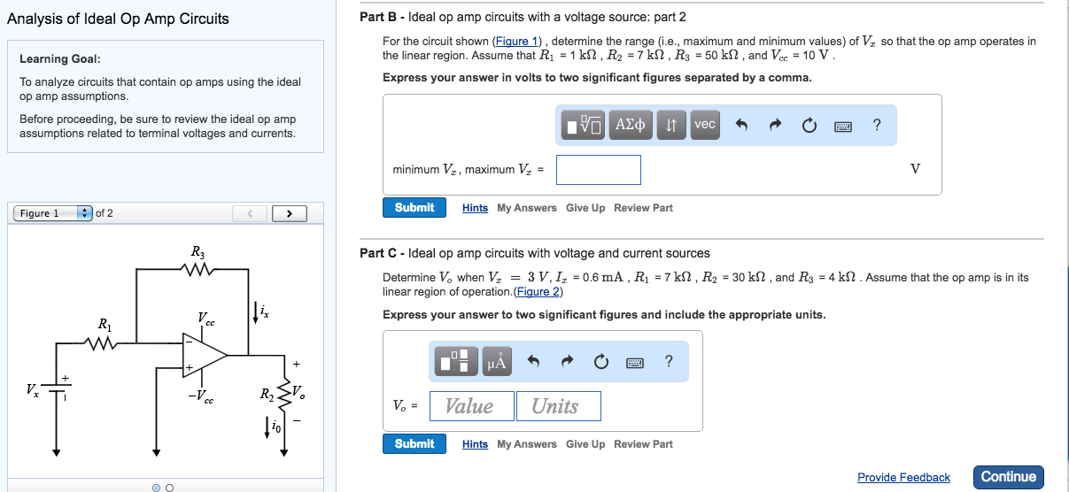 Solved Analysis of Ideal op Amp Circuits Learning Goal: To | Chegg.com