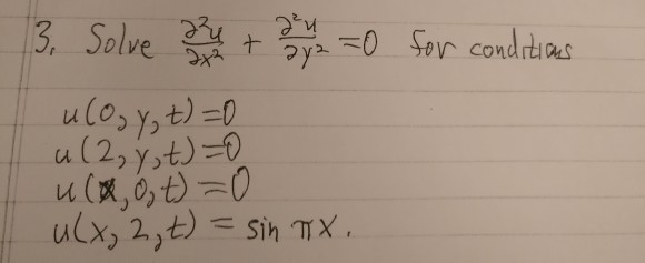 Solved uloy,t)0 01 u (2,y,t)0 | Chegg.com