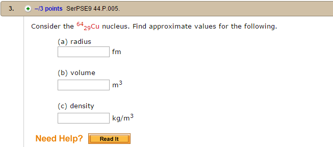Solved Consider the 64 29 Cu nucleus. Find approximate | Chegg.com