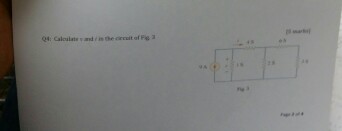 Solved Q4: Calculate Tad:isthe circuit of Fis | Chegg.com