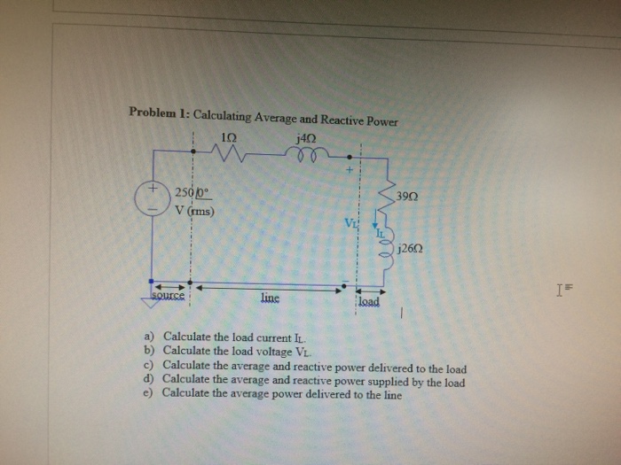 Solved Calculating Average and Reactive Power Calculate the | Chegg.com