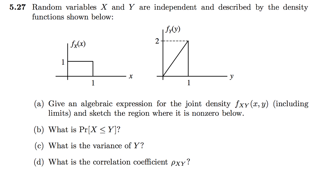 Solved Random Variables X And Y Are Independent And 