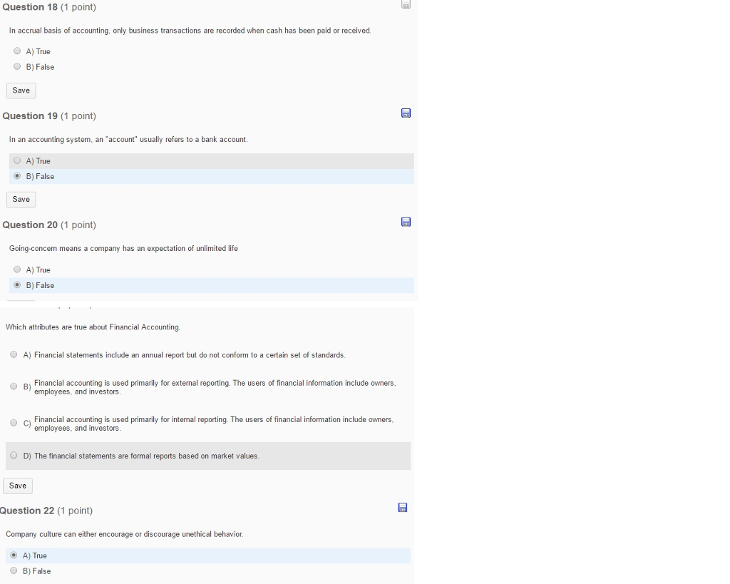 Solved Question 18 (1 point) In accrual basis of accounting, | Chegg.com