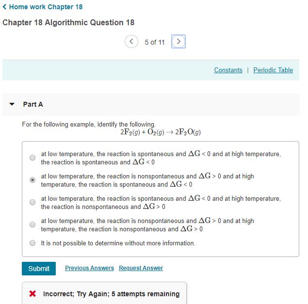 Solved Home work Chapter 18 Chapter 18 Algorithmic Question | Chegg.com