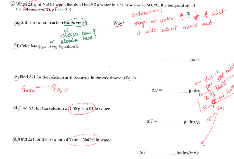 Solved When 2.0 g of NaOH were dissolved in 49.0 g water in | Chegg.com