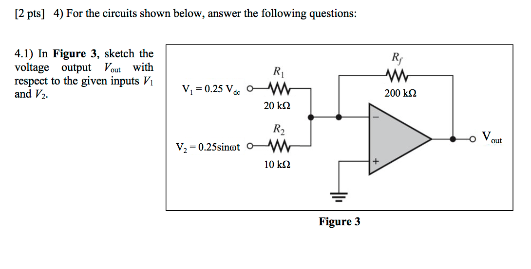 Solved For the circuits shown below, answer the following | Chegg.com
