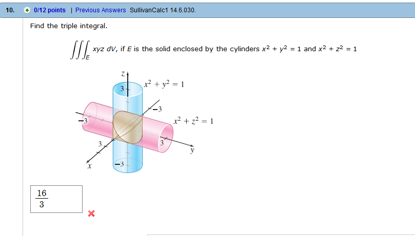 Solved 10. 0/12 points ! Previous Answers SullivanCalc1 | Chegg.com
