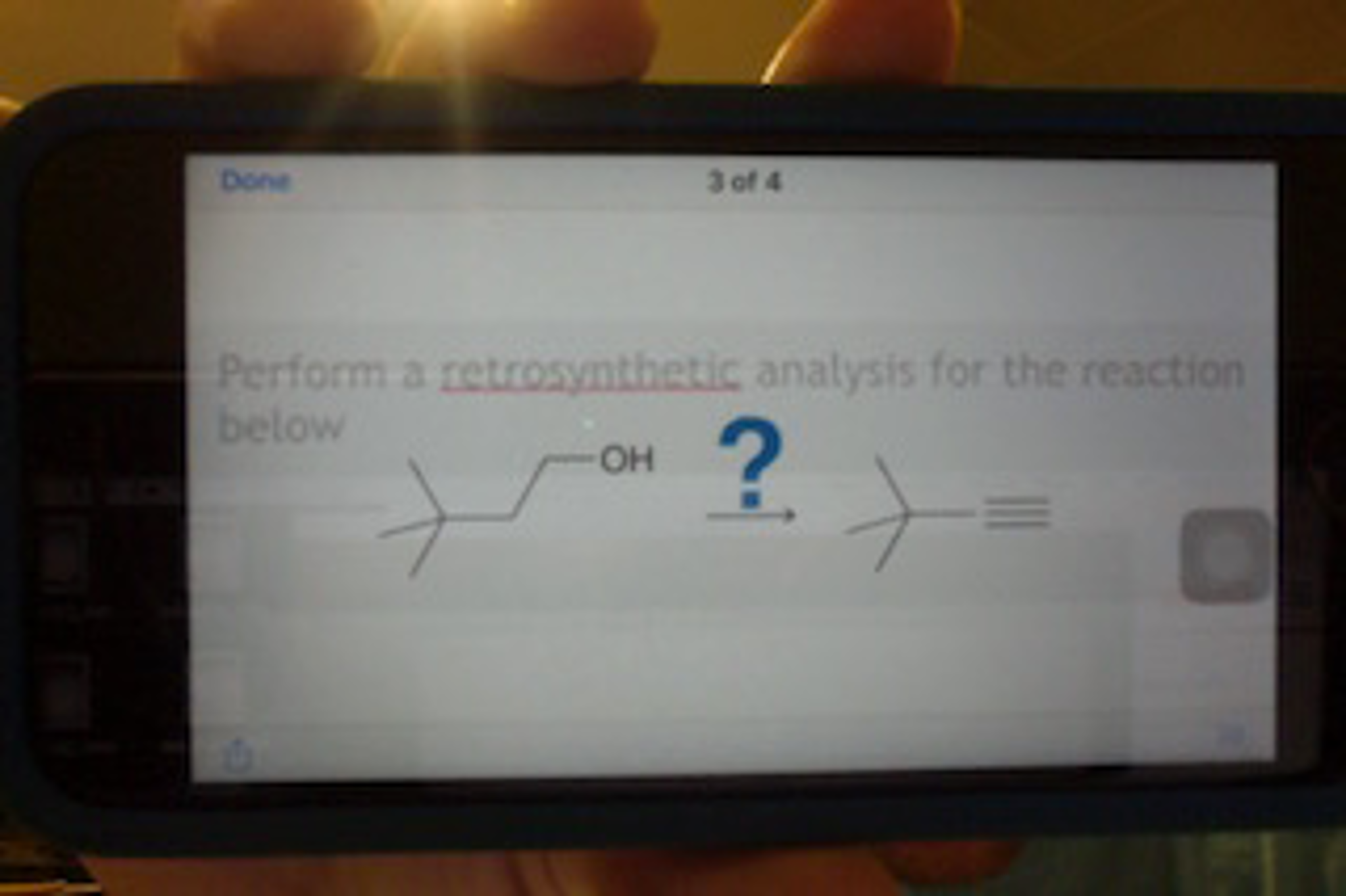 Solved Perform a retrosynthetic analysis for the reaction | Chegg.com
