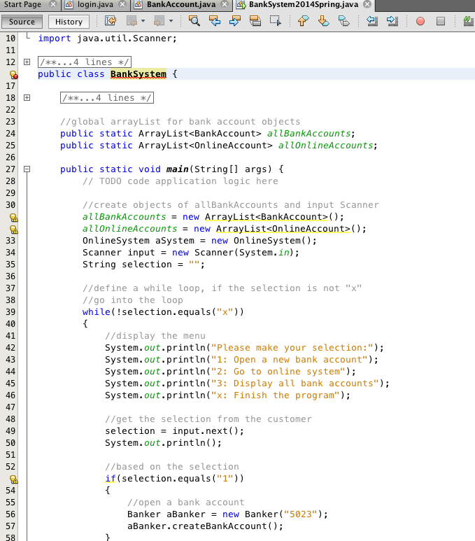 Solved Complete the login method in the | Chegg.com