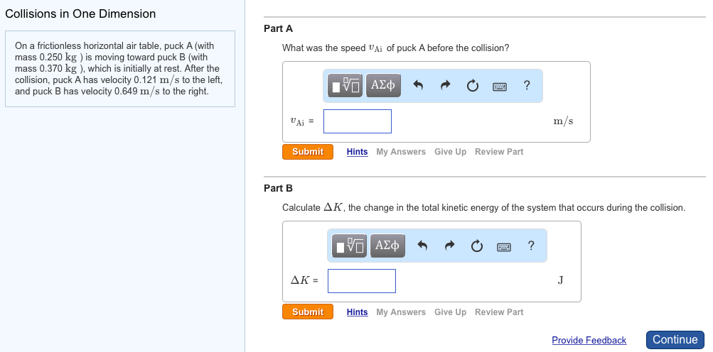 Solved Collisions in One Dimension On a frictionless | Chegg.com