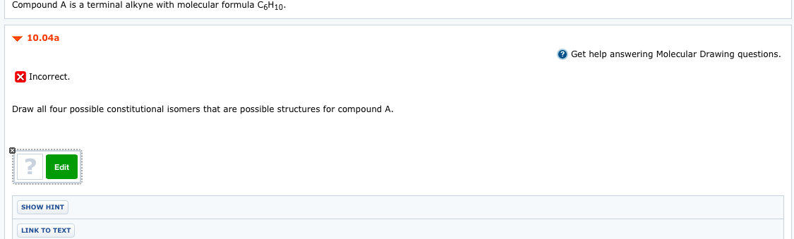Solved Compound A is a terminal alkyne with molecular | Chegg.com