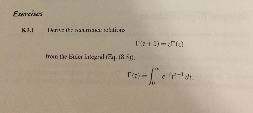 Solved Exercises 81 1 Derive The Recurrence Relations From