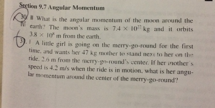 Solved What is the angular momentum of the moon around the | Chegg.com