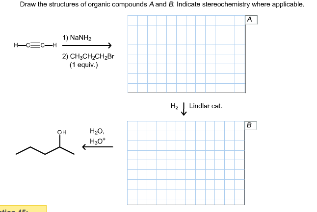 Solved Draw the structures of organic compounds A and 6. | Chegg.com