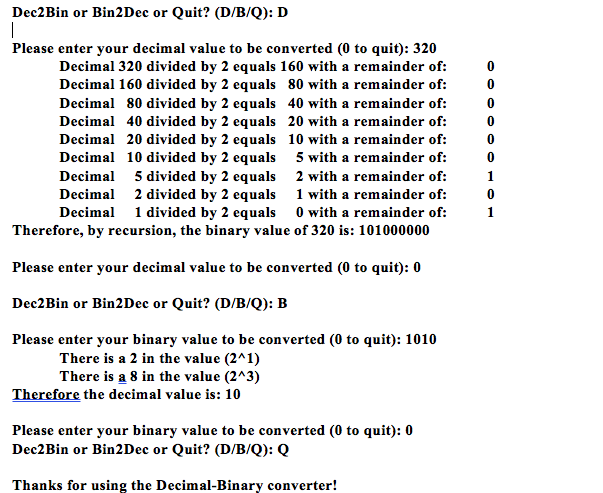 Solved Code in C++ Part A (Decimal to Binar An algorithm for | Chegg.com